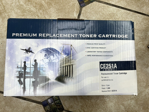 CE251A Cyan 504A Toner Cartridges For HP Color LaserJet CP3525 CM3530 ...