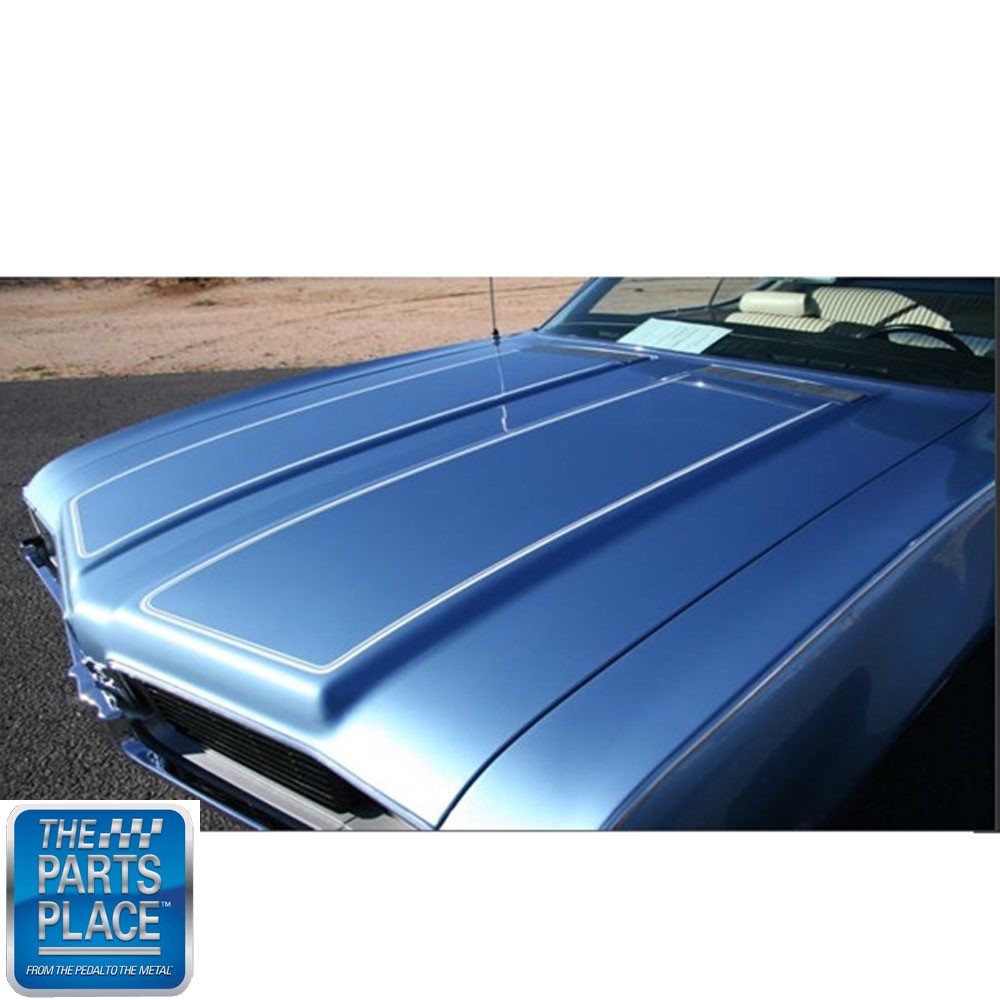 1969-1970 Oldsmobile Cutlass 442 New White Vinyl Hood Pinstripe Kit W29 ...