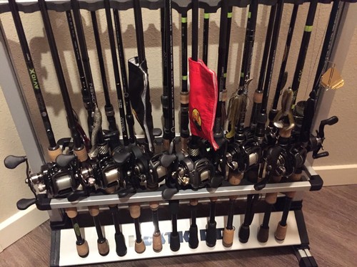 KastKing Rod Racks Rack 'em up Portable Aluminum Fishing Holder 24 Rods ...