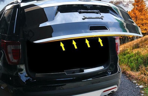 For Ford Explorer 2016-2019 Chrome Steel Rear Tailgate Door Trunk Strip ...