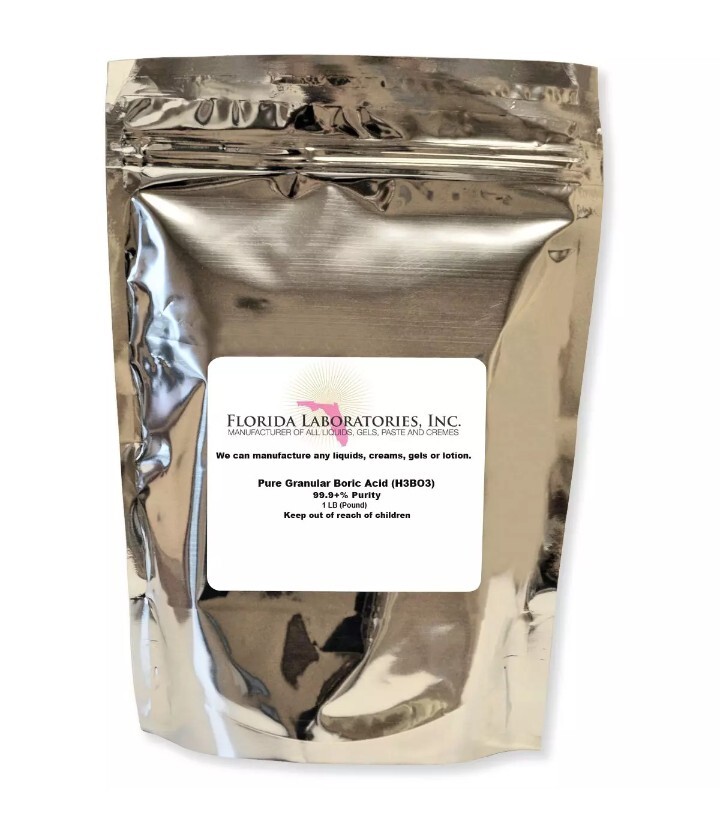 Boric Acid Pure Fine Granular Powder 99.9% (1 lb) Create Your Own ...