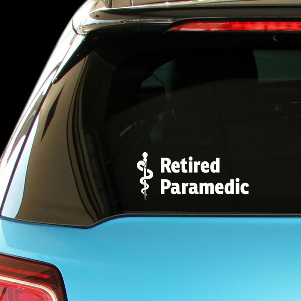 RETIRED PARAMEDIC Medical Decal Sticker | eBay