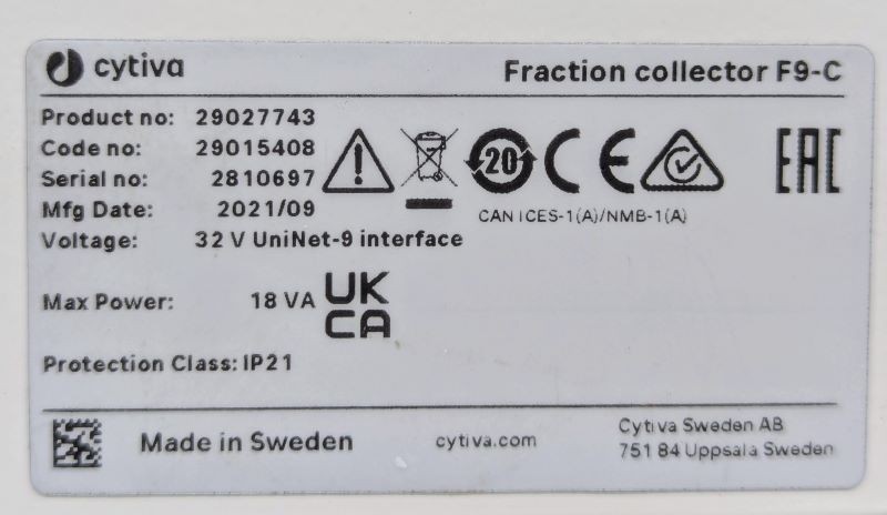 Cytiva AKTA Pure 25L Liquid Chromatography System, F9-C Frac & S9 Pump ...