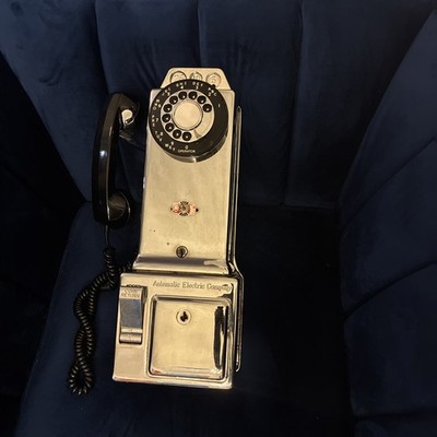 Automatic Electric Company 1940s Vintage Rotary Pay Phone with on/off ...