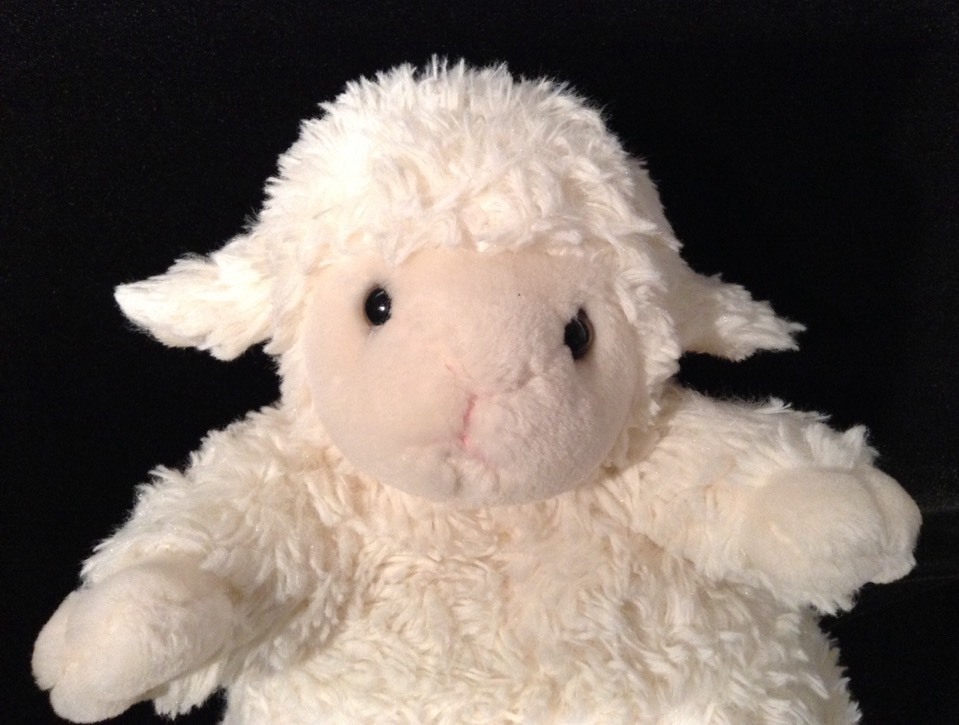 Lamb Soft and Cuddly Plush Unipak 11" White Stuffed Toy Boys & Girls 3 ...