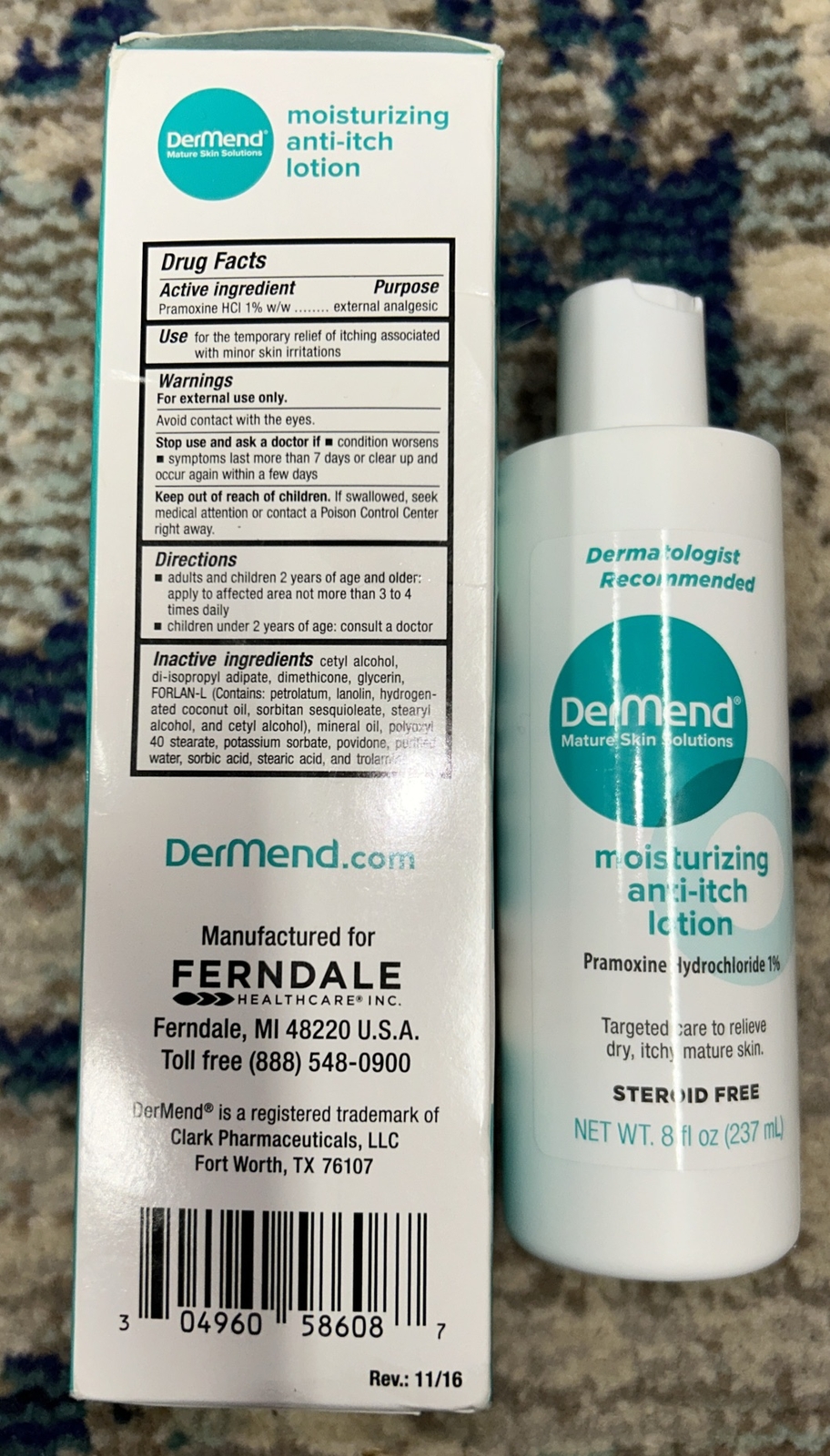 Dermend Moisturizing Anti-Itch Lotion - 8 fl oz 304960586087 | eBay