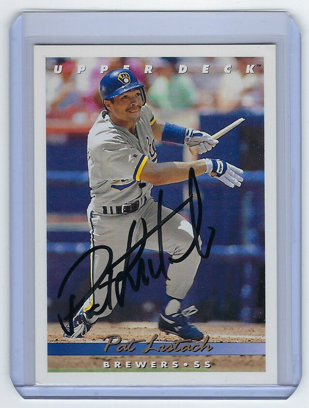 1993 BREWERS Pat Listach signed card Upper Deck #253 AUTO Autographed ...