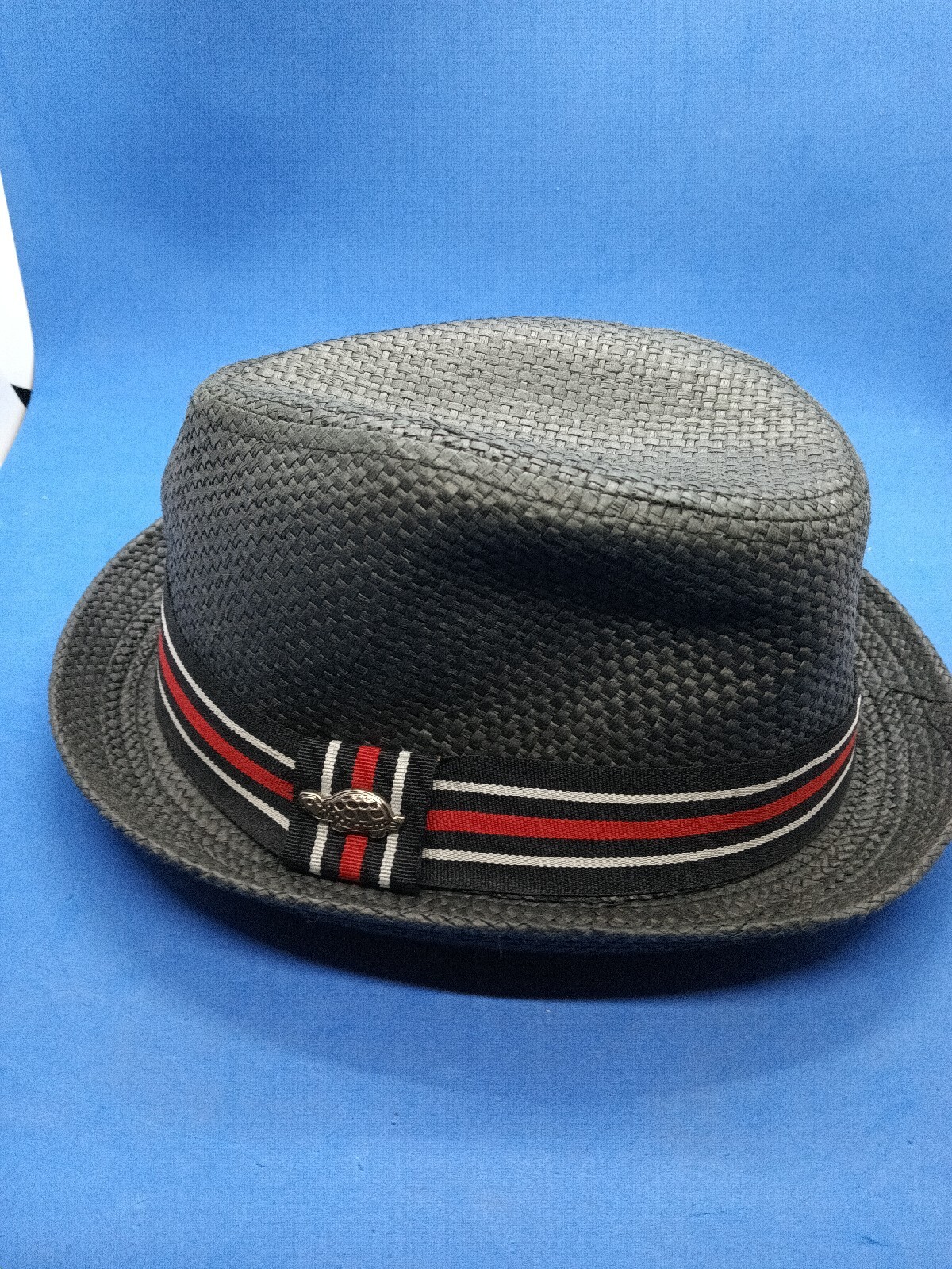 Pamoa Black Men’s Weave Look Design Fedora Hat Size S/M | eBay