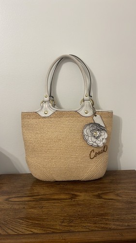 coach natural straw flower - Gem