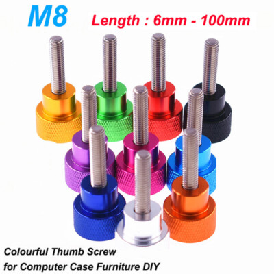 Knurled Thumb Screws With Steps M8 Hand Tighten Grip Knob Bolts Length ...