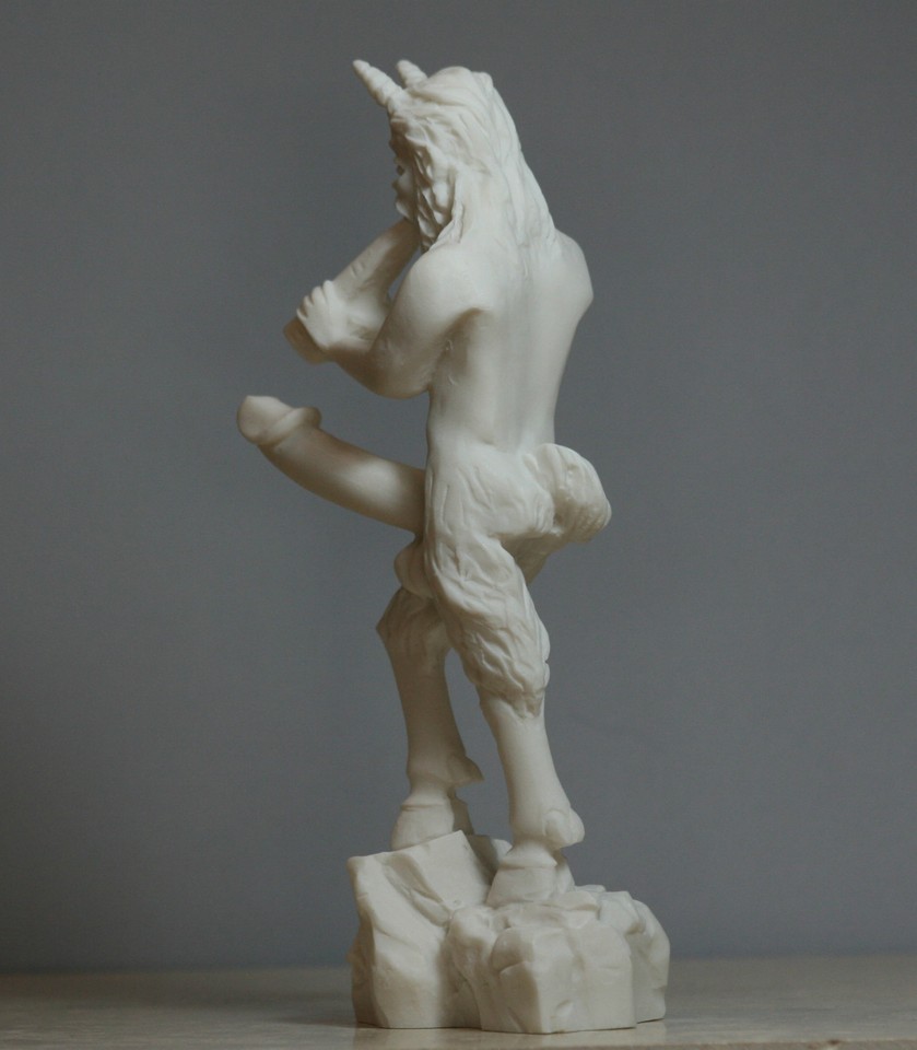 PAN Greek Nude God of Nature Faunus Phallus Penis Handmade Statue ...