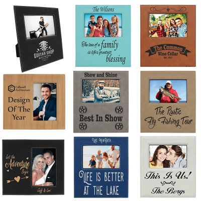 Laserable Leatherette Photo Frame With Engraving Area | eBay