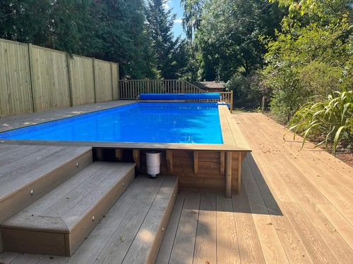 SUNSOKA WOODEN SWIMMING POOL RECTANGLE 10 YEAR GUARANTEE **6M X 3M & 8M ...