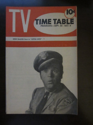 TV Guide Time Table Regional Magazine Sept Oct 1973 Dom DeLuise Lotsa ...