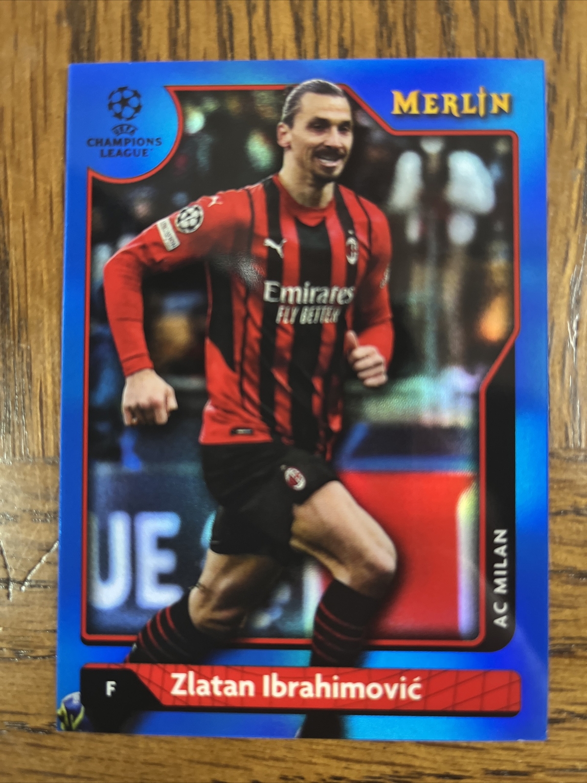 2021-22 Topps Merlin ZLATAN IBRAHIMOVIC Blue Refractor SSP 29/75 👀📈🏟🇸🇪⚽ ...