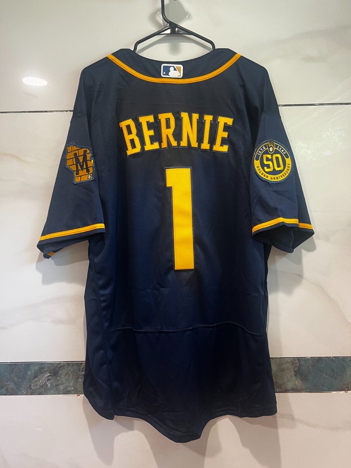 BERNIE BREWER #1 JERSEY christian yelich paul molitor ryan braun prince ...