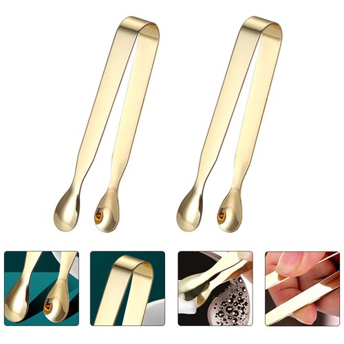 2 Pcs Metal Salad Tong Coffee Tong Ice Cube Tongs Buffet Serving Tong ...