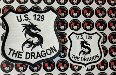 The Dragon US Highway 129 Embroidered Patch + Sticker | eBay