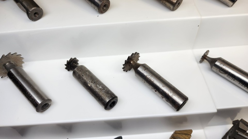 Machinist Tool Lot Woodruff Keyseat Cutters 39pc. Angles Keo MOON ...