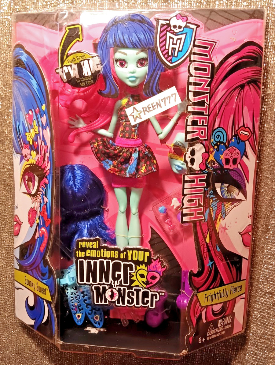 MONSTER HIGH FRIGHTFULLY FIERCE Spooky Sweet EyeColor Change Collector ...
