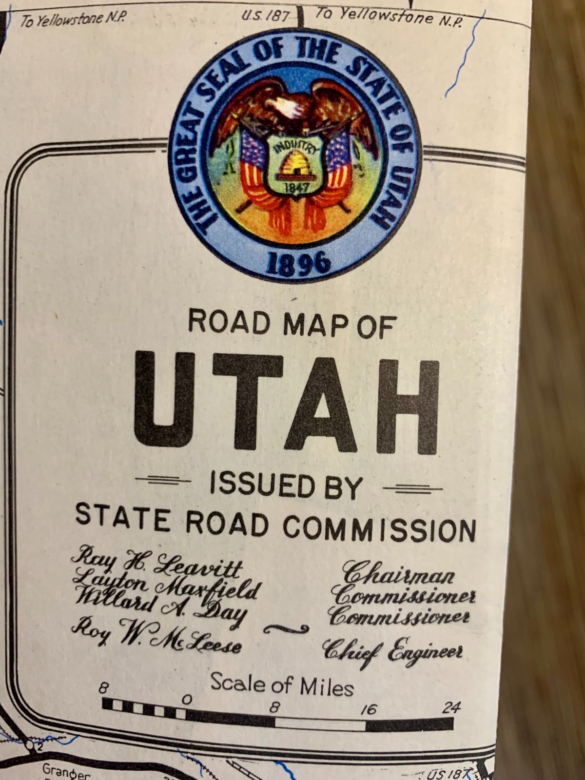 Matching Pair 1950 Utah License Plates P165653 + 1947 Centennial Road ...