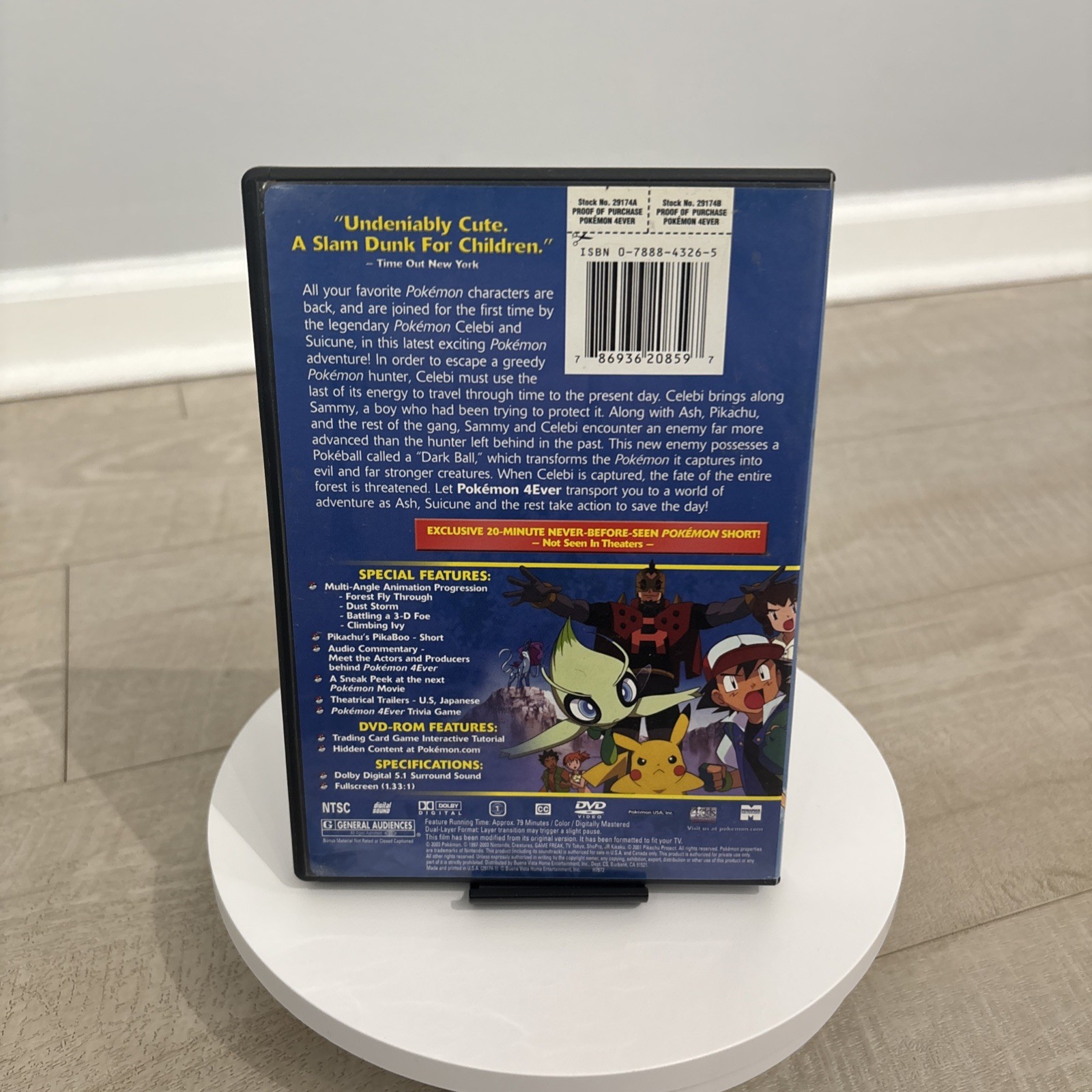 Pokemon 4Ever (DVD, 2003) with Insert Anime Celebi & Suicune | eBay