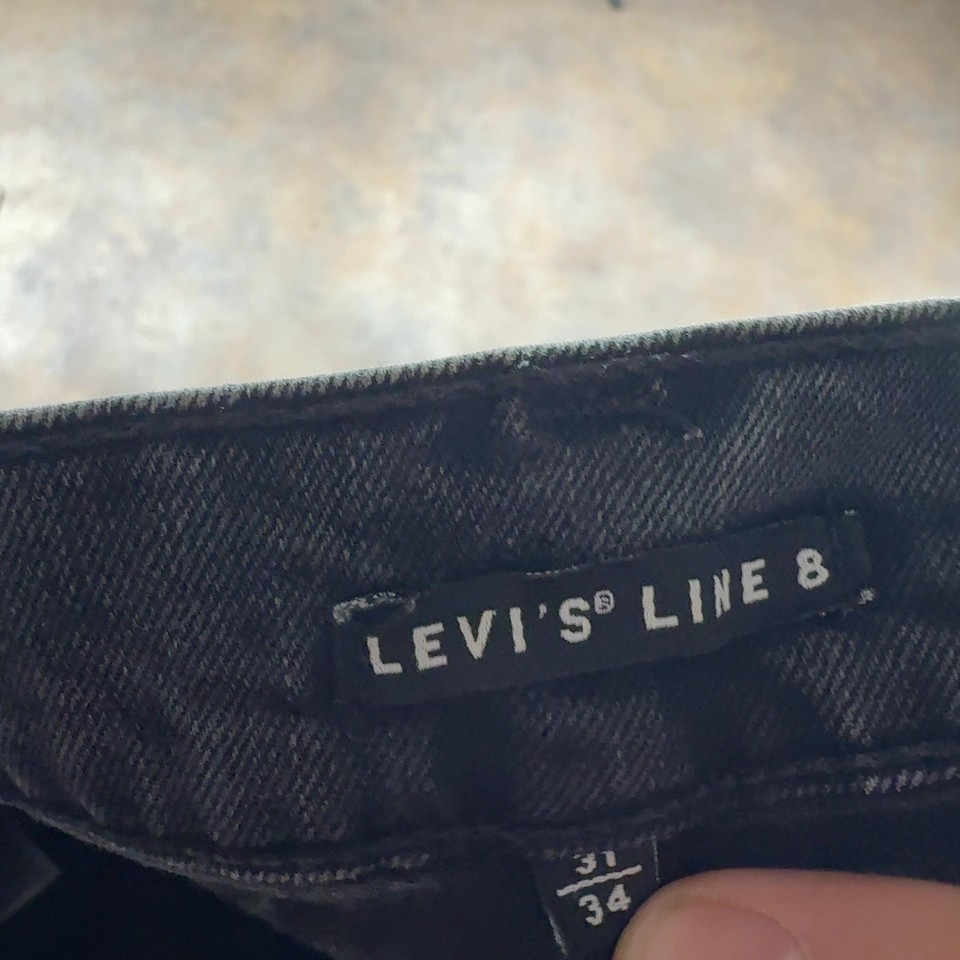 LEVI'S Line 8 Jeans Grey Mens (31 Inch Waist) (31 Inch Leg) Slim Fit ...