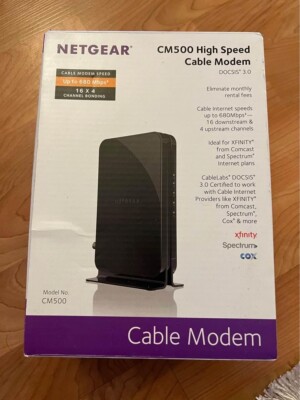 NETGEAR CM500 (CM500100NAS) 680 Mbps - Black 606449107166| eBay