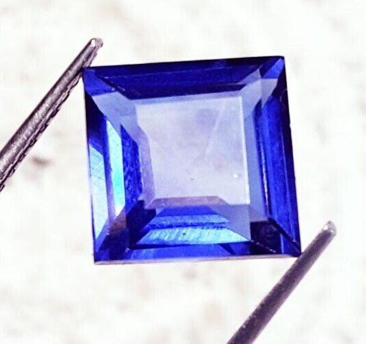 Natural Blue Sapphire Excellent Square Cut 9.00 Ct Certified Loose ...