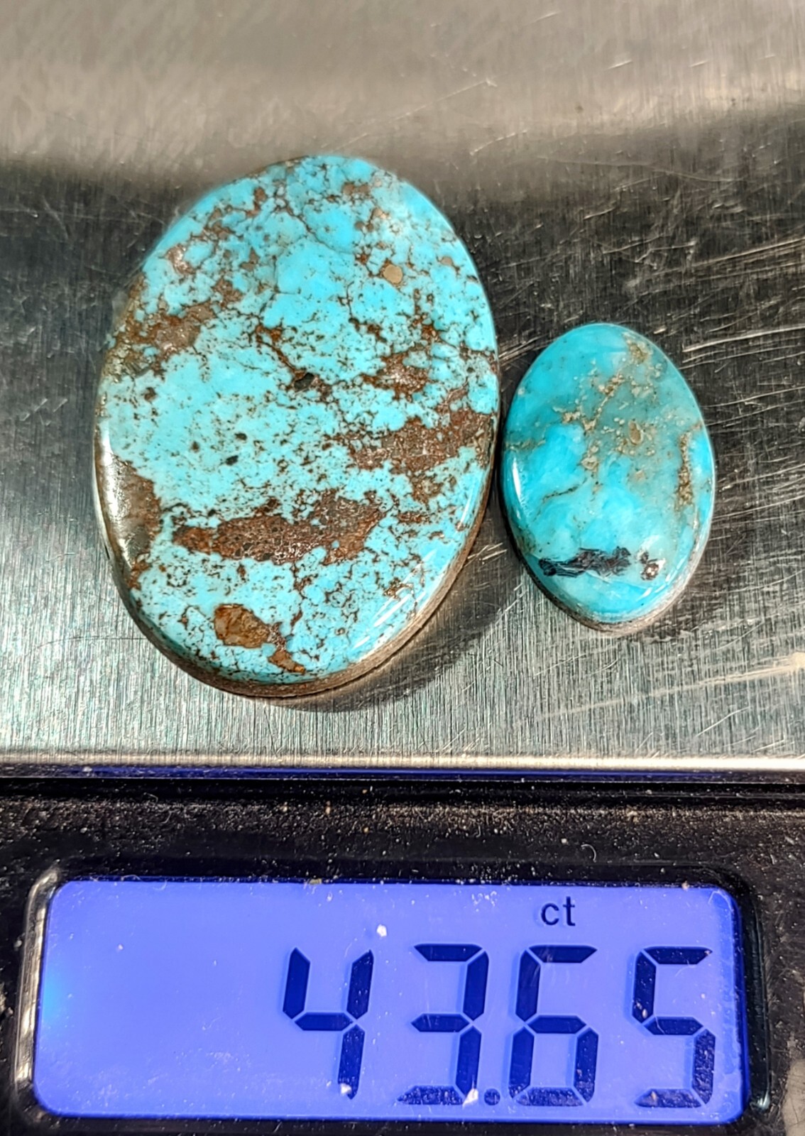 43ct. 1-Sonoran Gold, Blue, 1 Kingman Turquoise Cabochons Very Nice | eBay