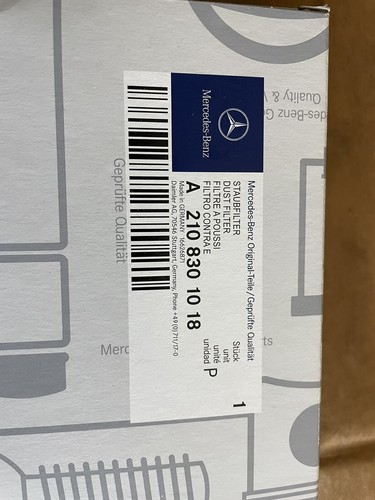 Mercedes-Benz CL E S-Class Genuine Cabin Air Filter Set AMG 2108301018 ...