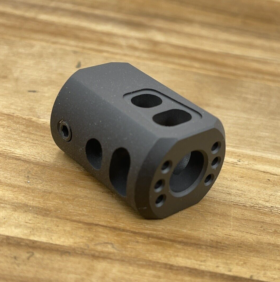 Muzzle Brake Compensator Glock 17, 19, 26 Springfield Hellcat 1/2x28 ...