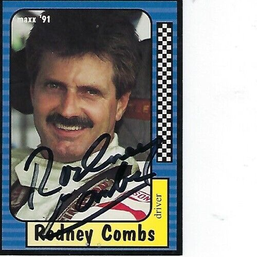RODNEY COMBS SIGNED 1991 MAXX RACING #49 - NASCAR | eBay