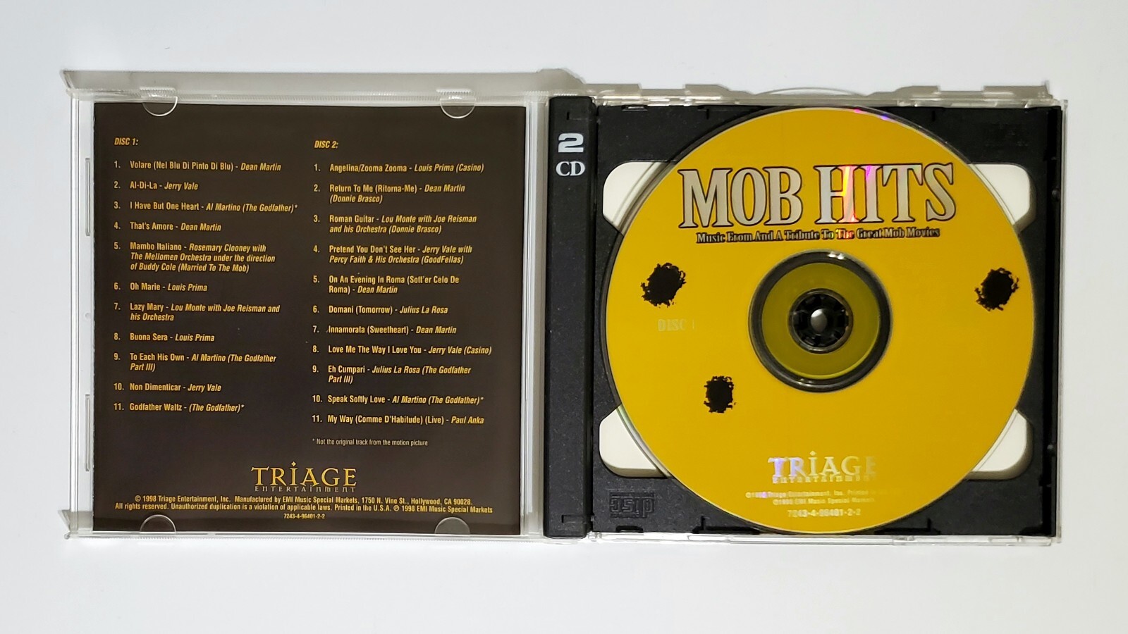 Mob Hits: Tribute to Great Mob Movies | eBay
