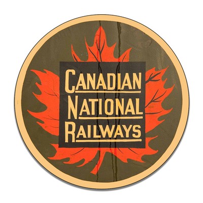 Canadian National Railways Train Transportation Round MDF Wood Sign | eBay