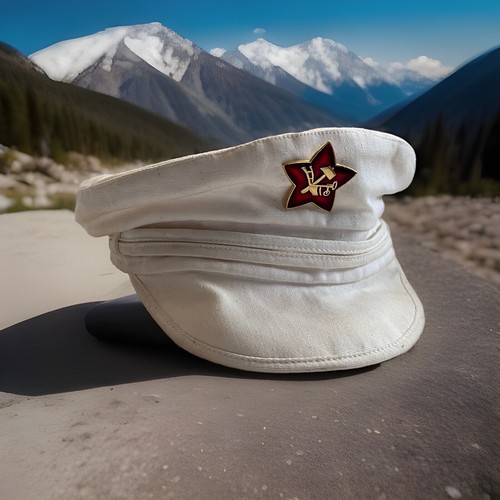 WW1 or WW2 Bolsheviks Russian Soviet Early Style Officers Visor Hat Cap ...