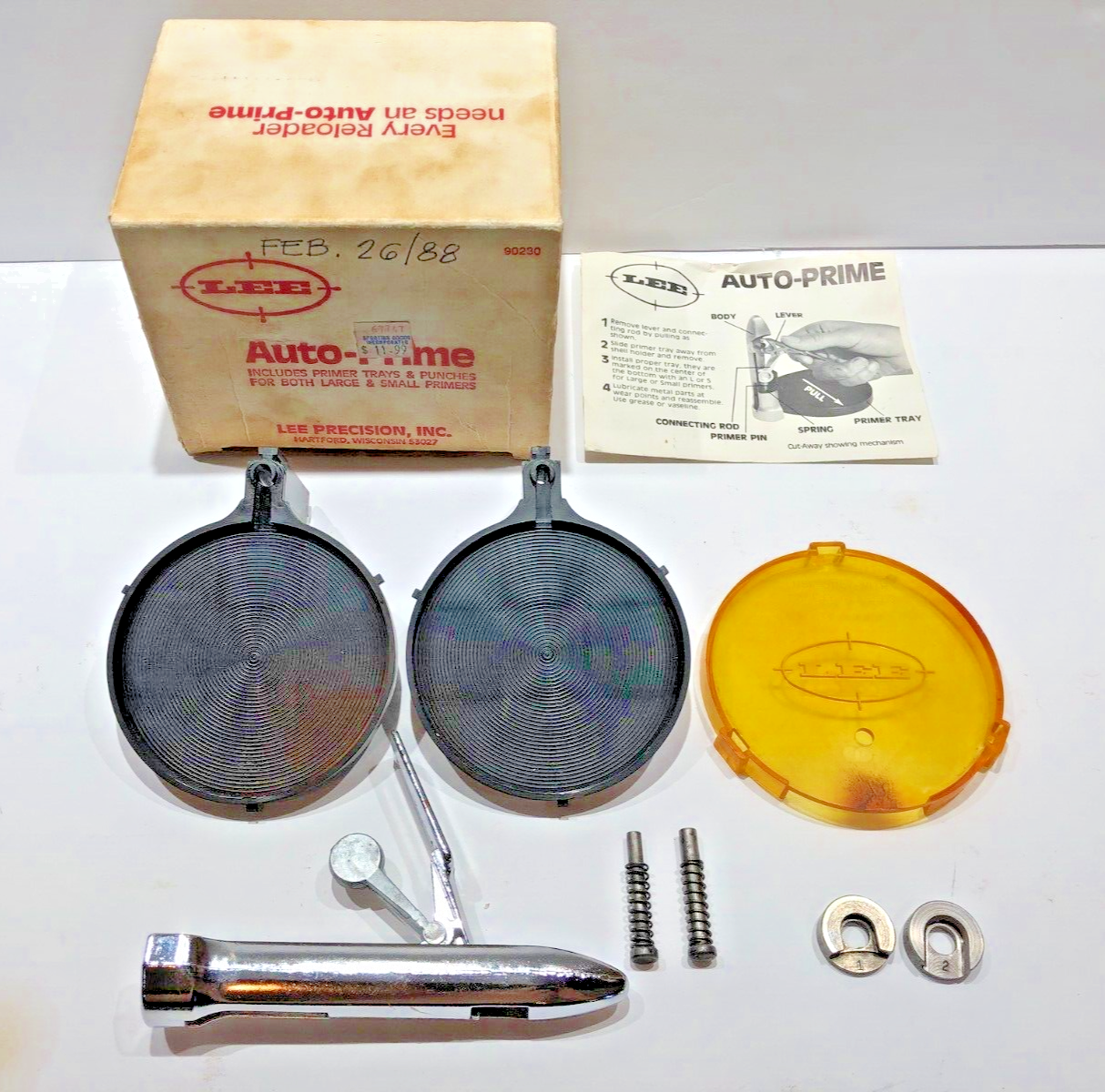 Lee Auto-Prime #90230 - Large & Small Primer Pins - Trays - #1 & #2 ...