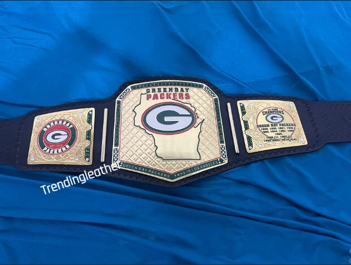 Green Bay Packers American Football NFL Championship Replica Title Belt ...