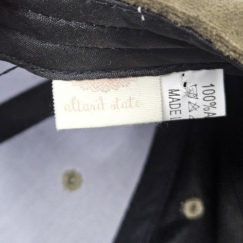 Altar'd State Faux Suede Baseball Cap Olive Green Brown Tan 6 Panel Hat ...