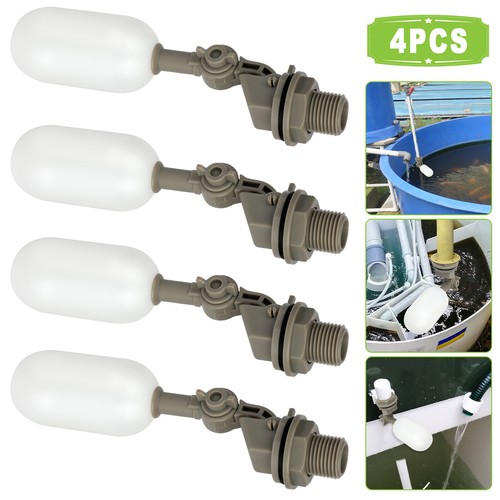4Pcs Water Float 1/2" Automatic Shut Off Valve Quick Connctor Tank ...