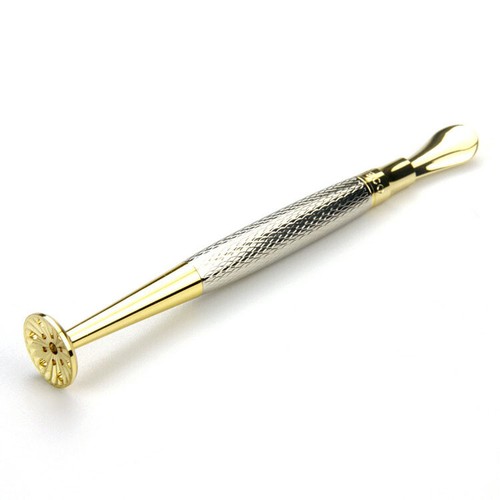 2 in 1 Smoking Pipe Tamper Pick Tool Brass Metal Tamping Tobacco Press ...