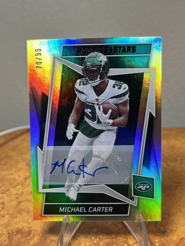 2022 Rookies and Stars football MICHAEL CARTER Autographed Foil /99 | eBay