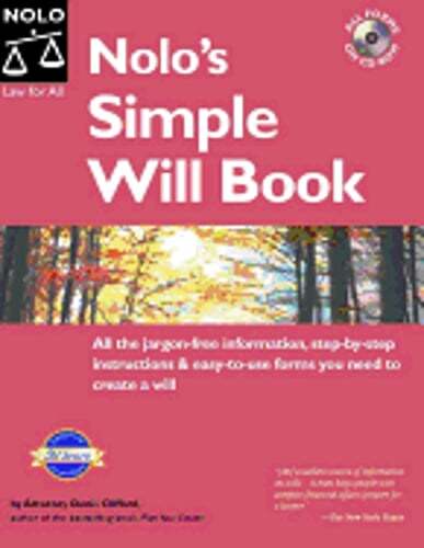 Nolo's Simple Will Book by Attorney Clifford, Denis: New 9781413303605 ...