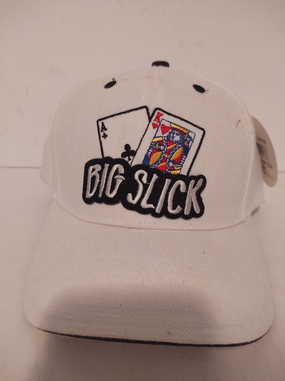 City Hunter Big Slick Cards White Adjustable Snapback… - Gem