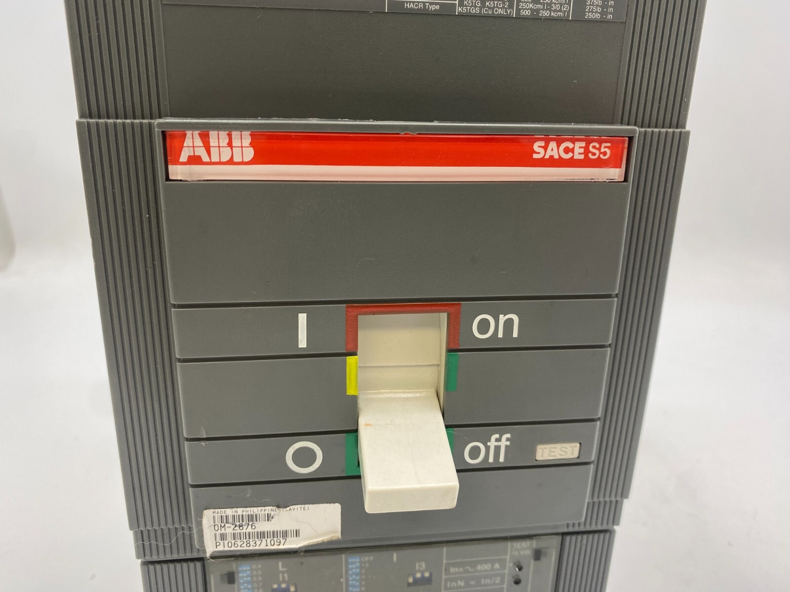ABB SACE S5 S5N Bolt-On Circuit Breaker 300A 600V 3P 3PH Used 300 AMP ...