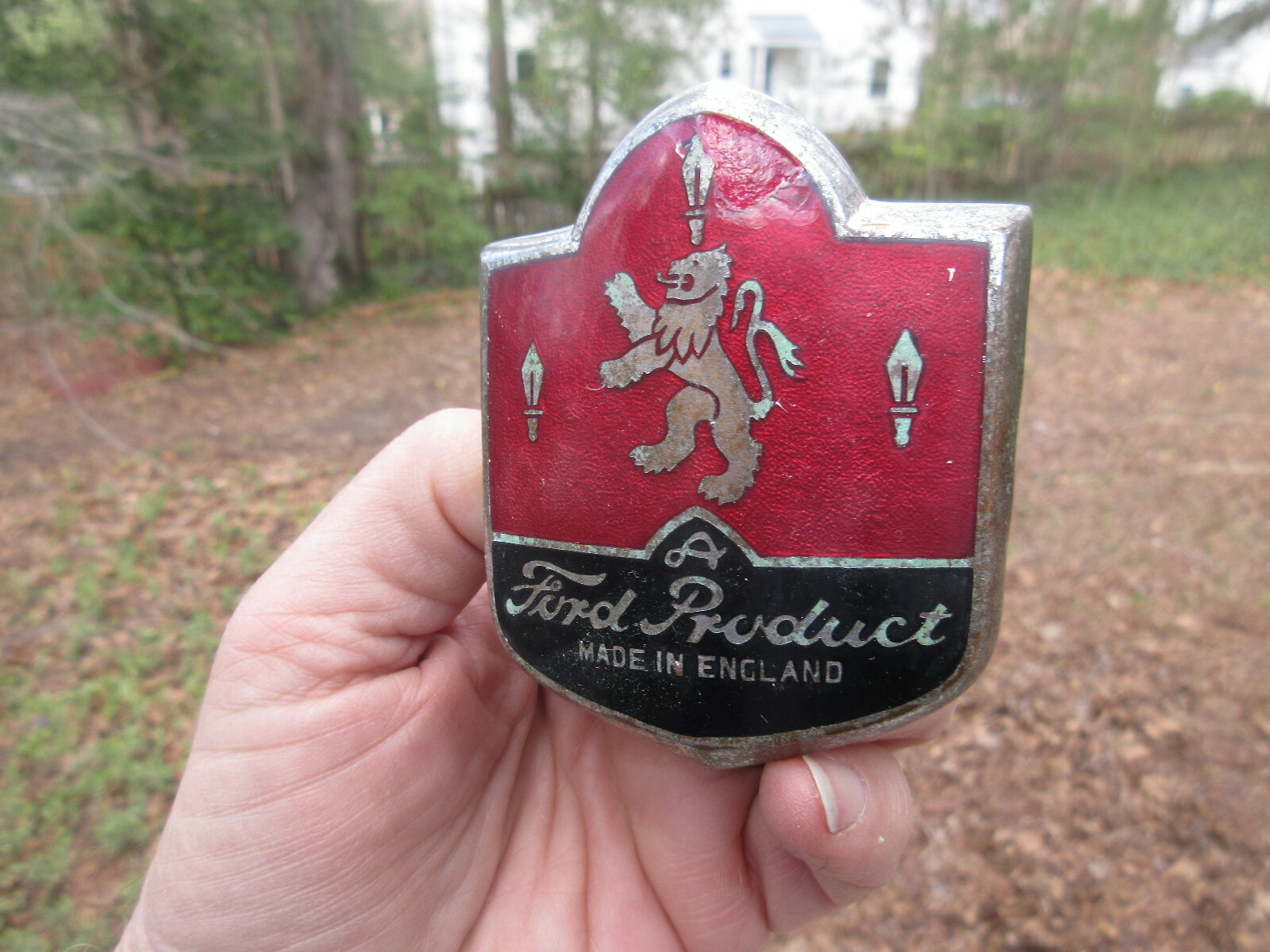 1950's Ford Product Zephyr Six Consul Zodiac Emblem Badge English Ford ...