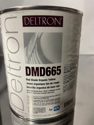 Dmd665 PPG Refinish Deltron 1 Quart Red Organic Yellow Paint Free ...