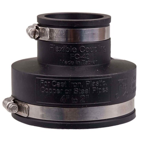 Flexible Reduziermuffe 4"x2" / 110 x 63 mm - Gummimuffe Flexmuffe Fitting | eBay.de