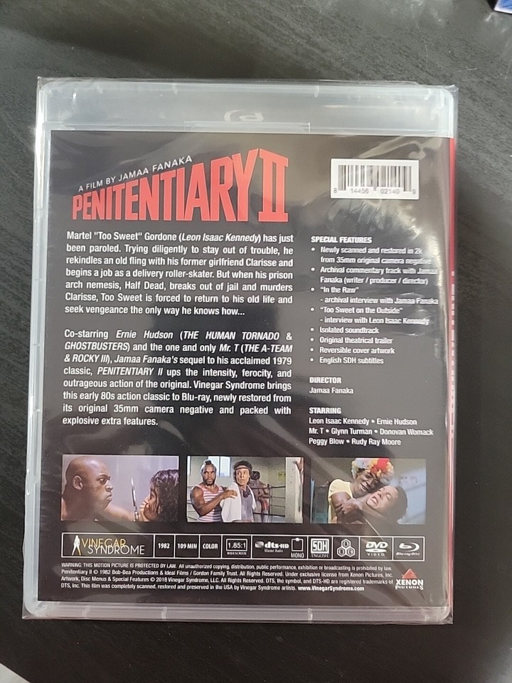 Penitentiary II (Blu-ray, 1982) Vinegar Syndrome Prison Fight Cult Mr ...