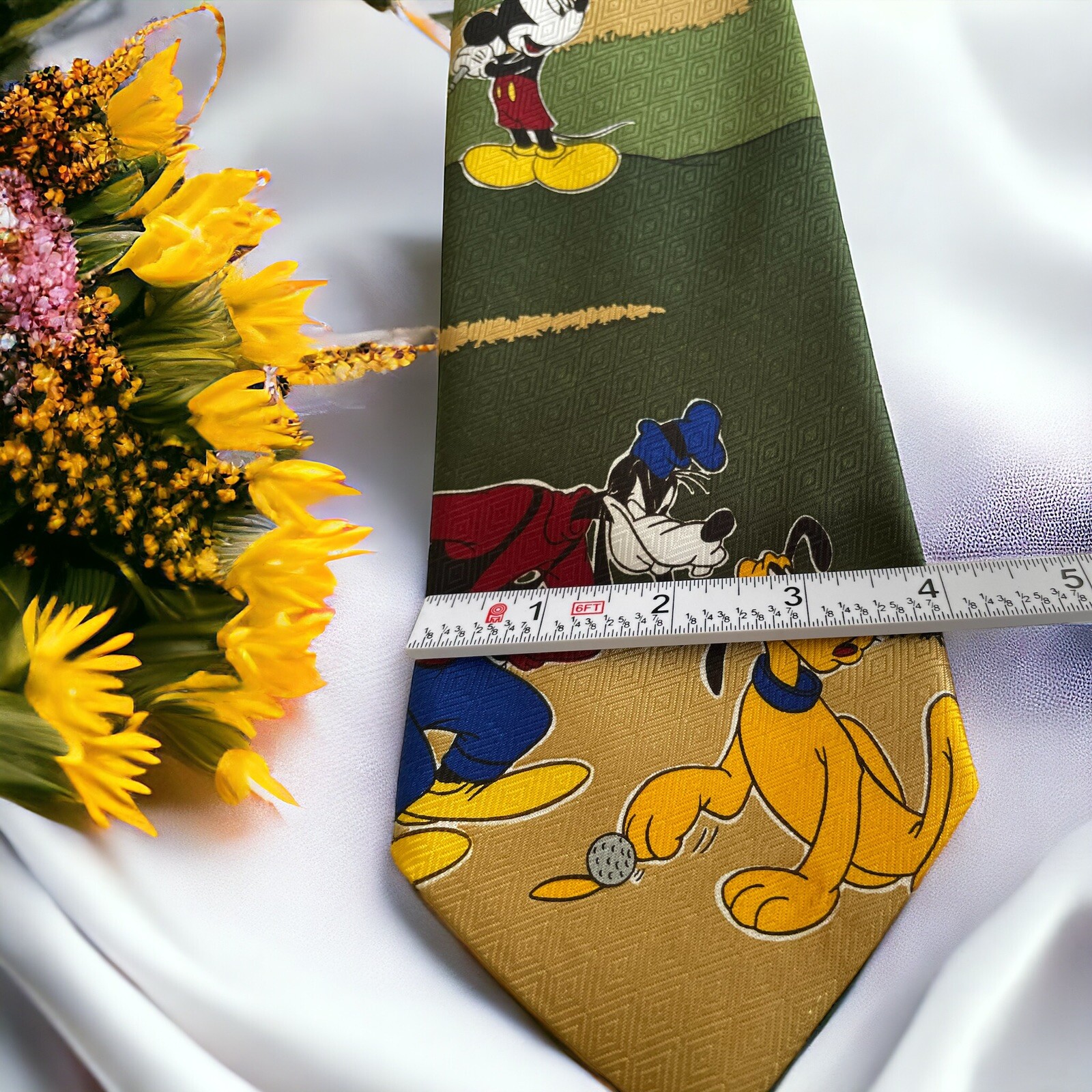 Disney Unlimited Black Neck Tie Mickey, Donald, Goofy, Pluto | eBay
